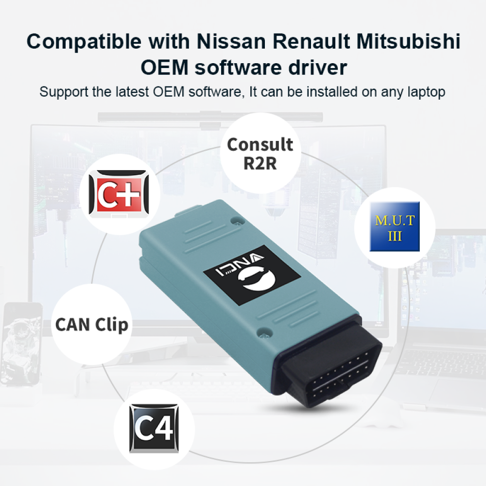 VNCI;Nissan;Renault;Mitsubishi;Consult 3 plus;Can Clip;MUT-3;